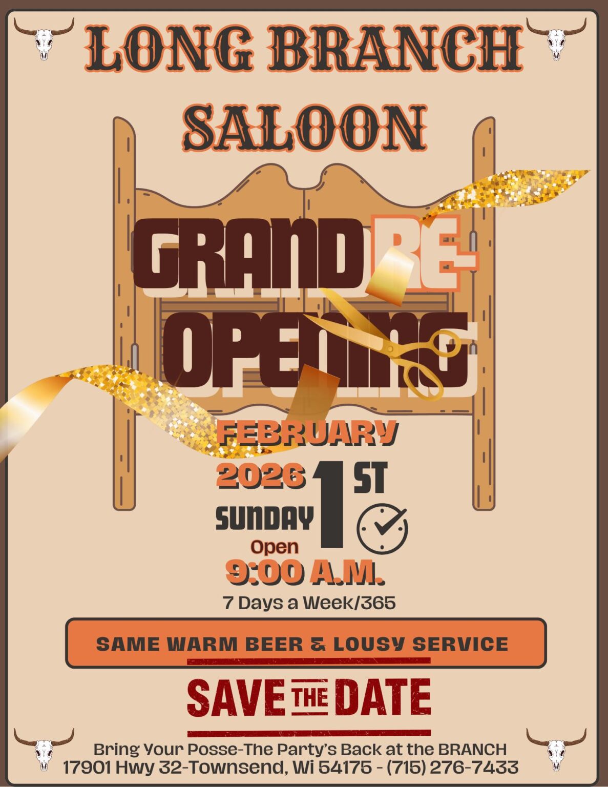 Long Branch Saloon to celebrate Grand Re-Opening - Nicolet Express