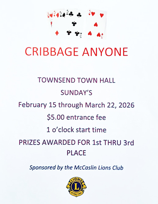 Cribbage at the Townsend Town Hall - Nicolet Express