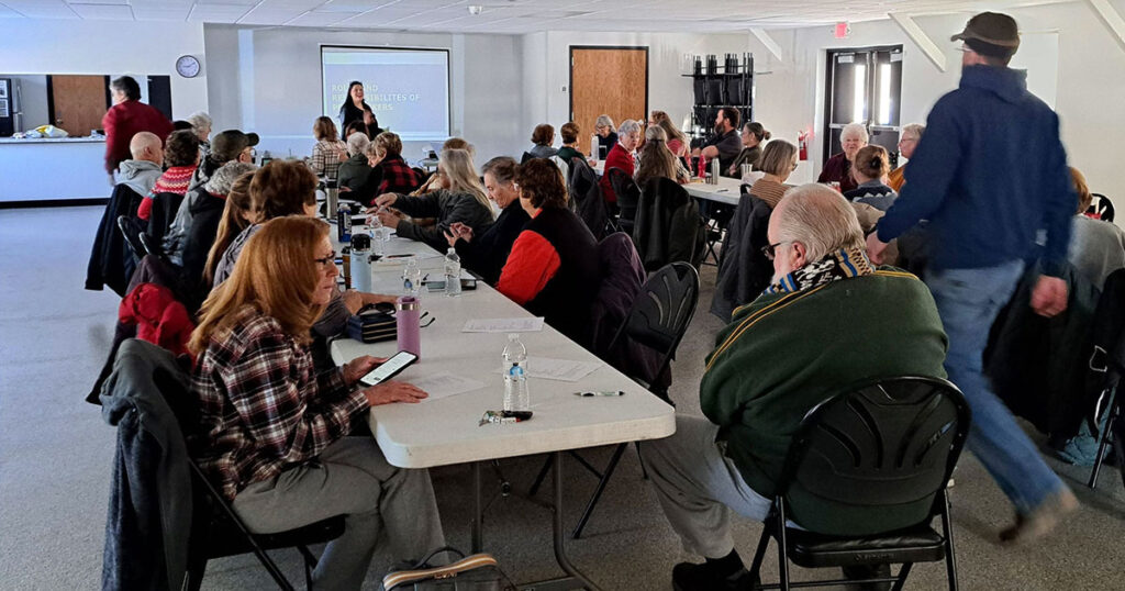 Election inspectors from Northern Oconto County met for training in ...